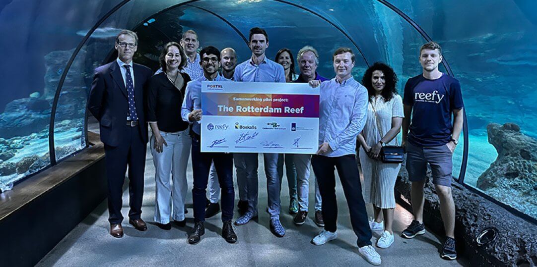 Delft start-up Reefy is building a reef in the river Maas for ...